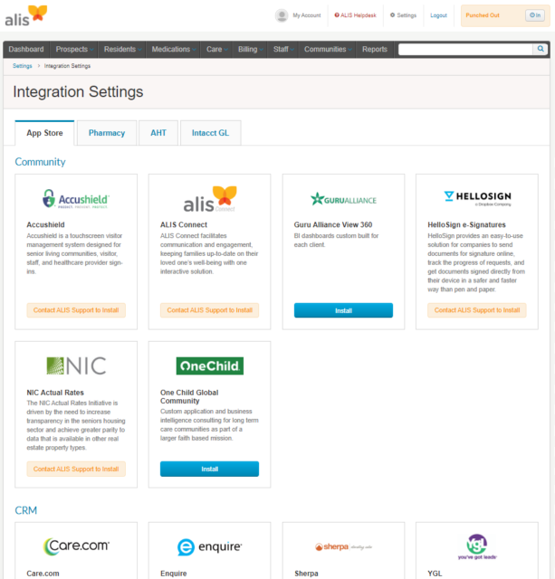 ALIS Assisted Living App Store - ALIS by Medtelligent
